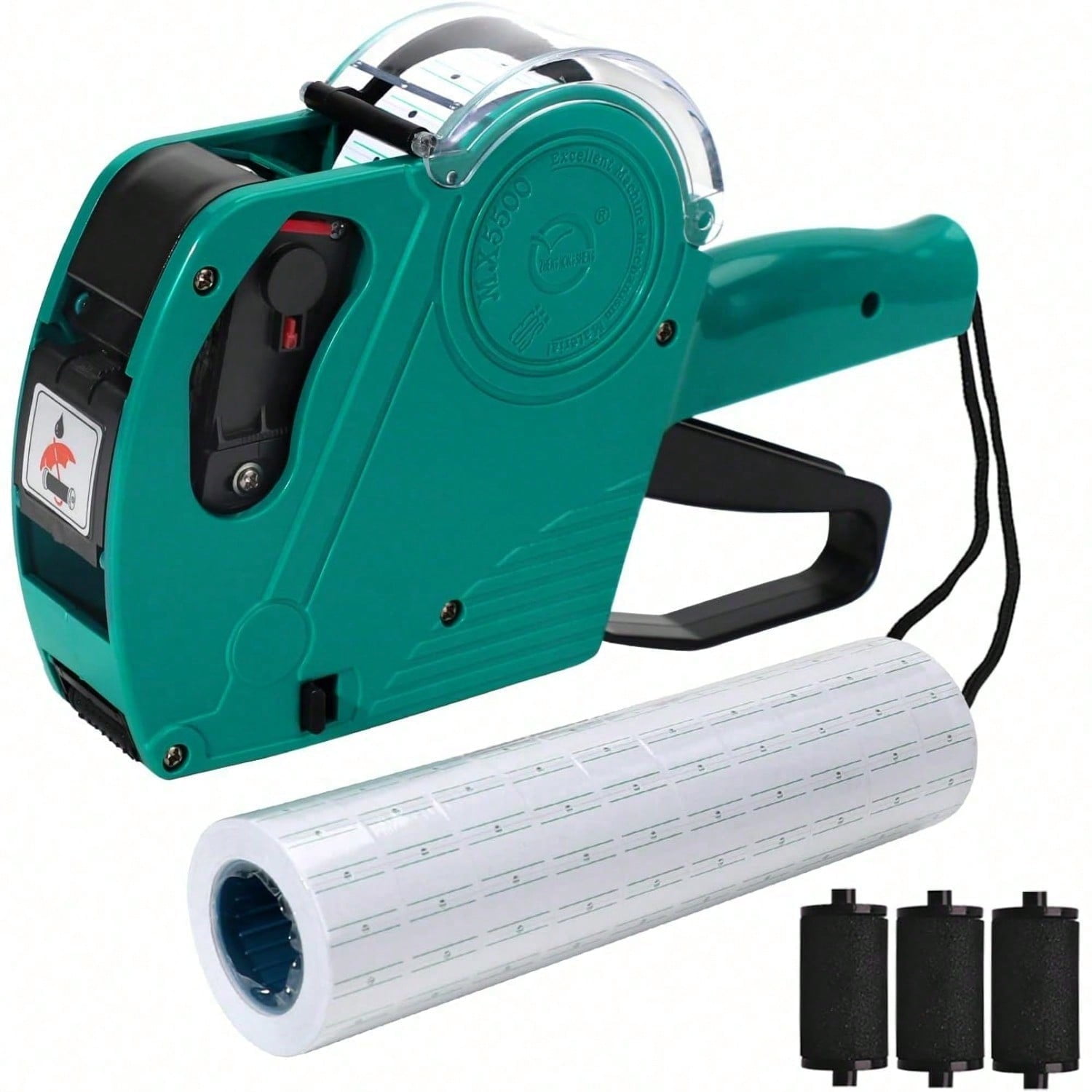 MX-5500 8 Digits Price Tag Gun With 10000 Sticker Labels And 10 Ink ...