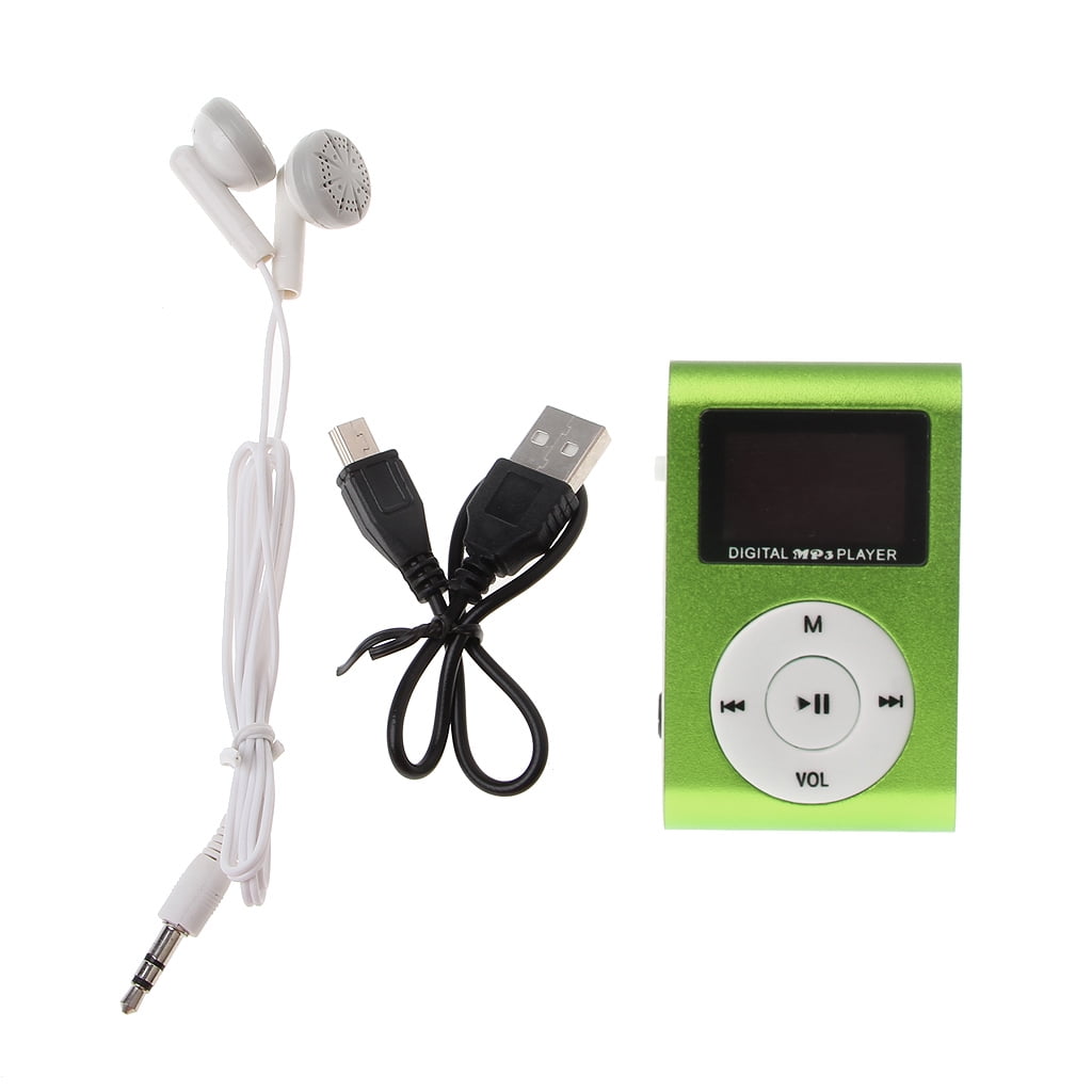 MX-801 Mini USB Metal Clip Micro SD TF Card Slot LCD Screen Music MP3 ...