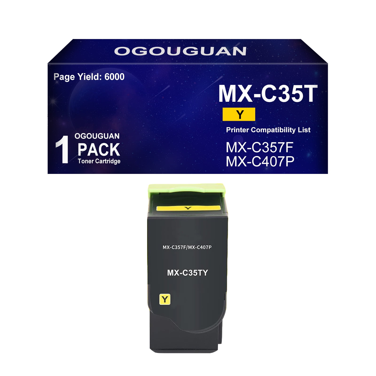 MX-C35T Compatible Toner Cartridge Replacement MX-C35TY use with Sharp ...