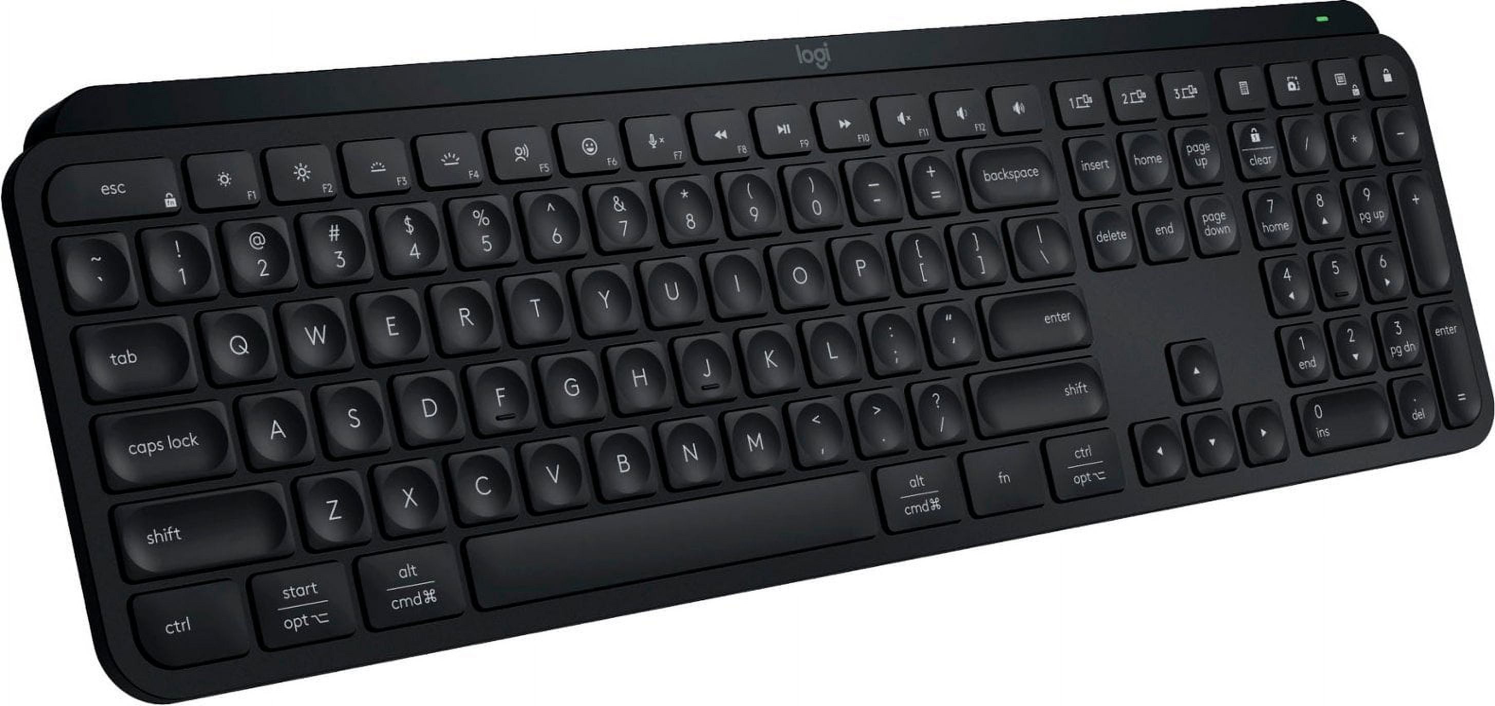 MX Keys S Advanced Full-size Wireless Scissor Keyboard for PC and Mac ...