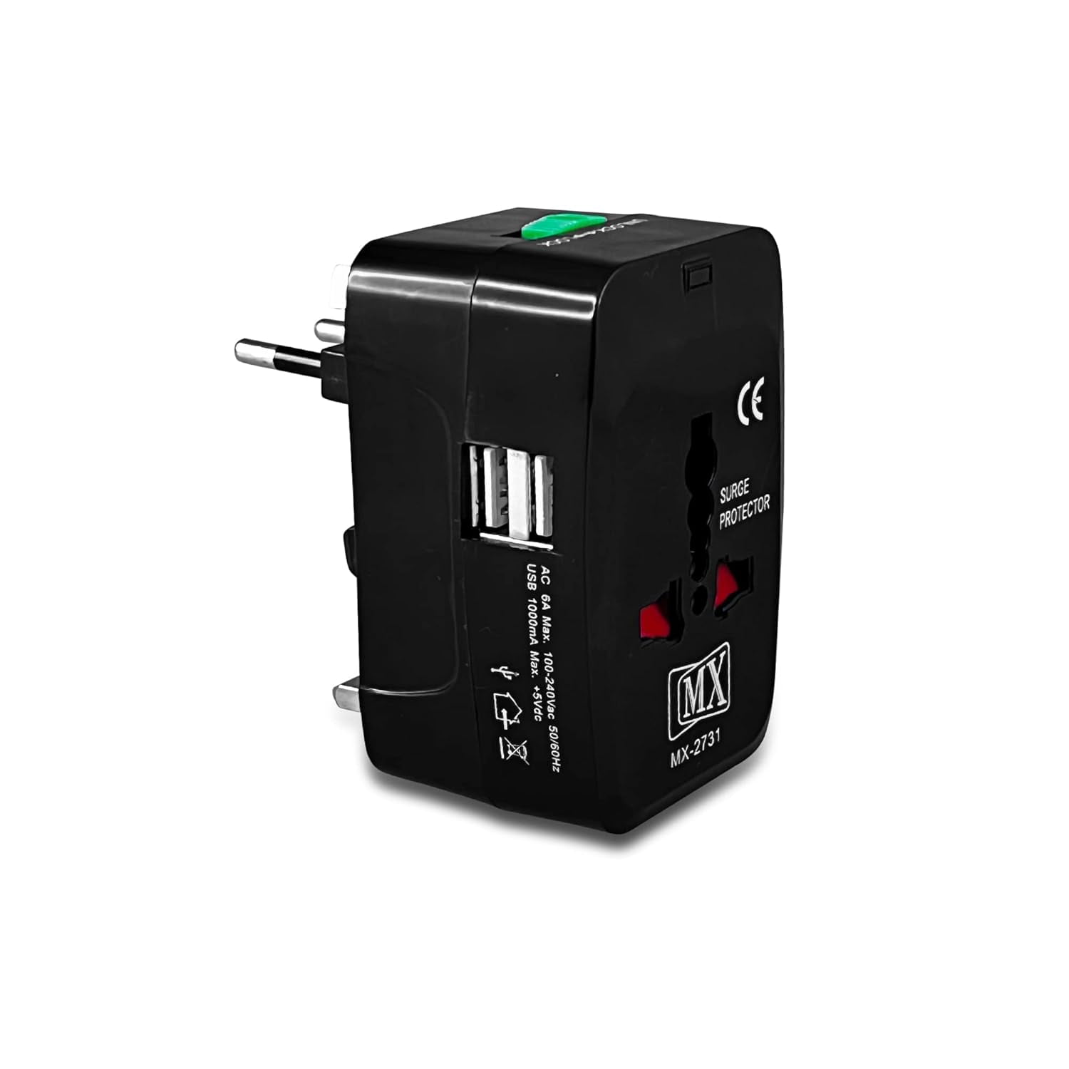 MX Universal Travel Adapter International All in One Worldwide Travel ...