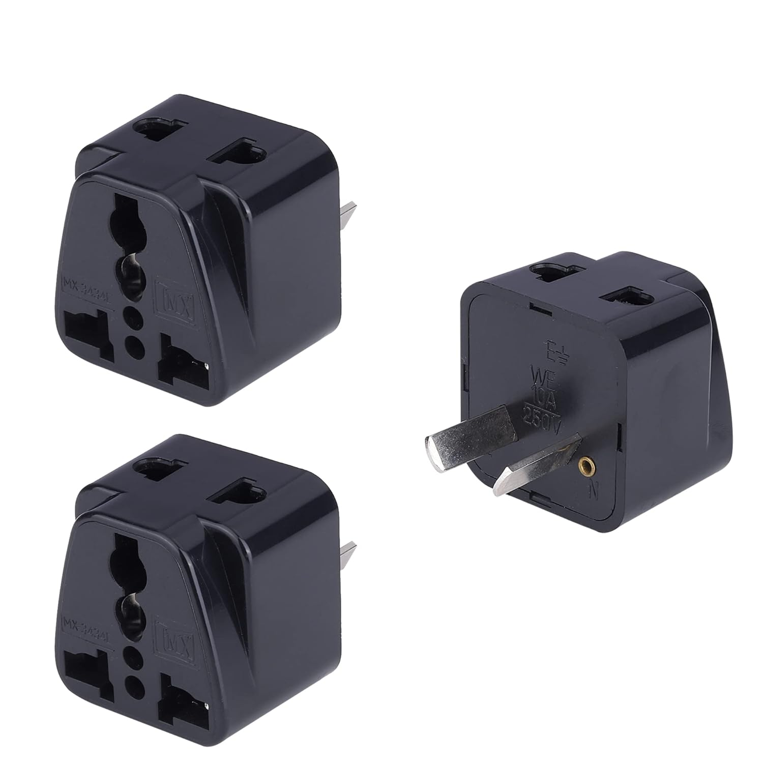 MX Universal Travel Adapter Type I India to Australia 2 in 1 Conversion ...