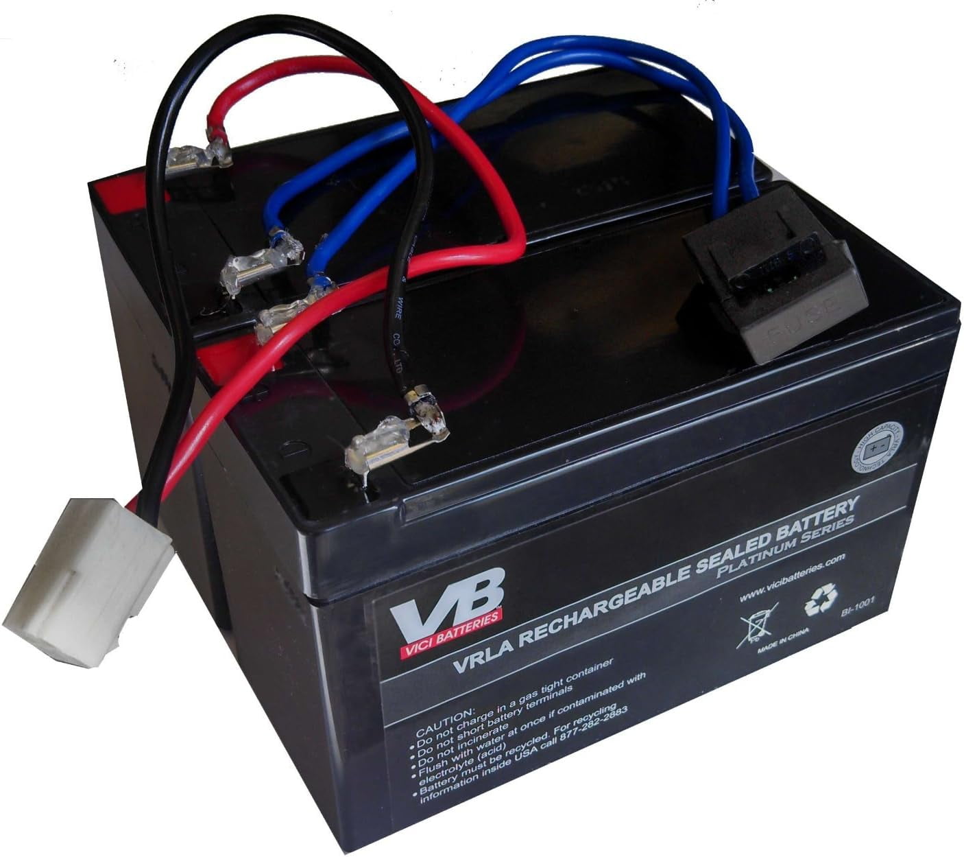 MX350 9 ah High Capacity Razor Battery Replacement - Includes Wiring ...