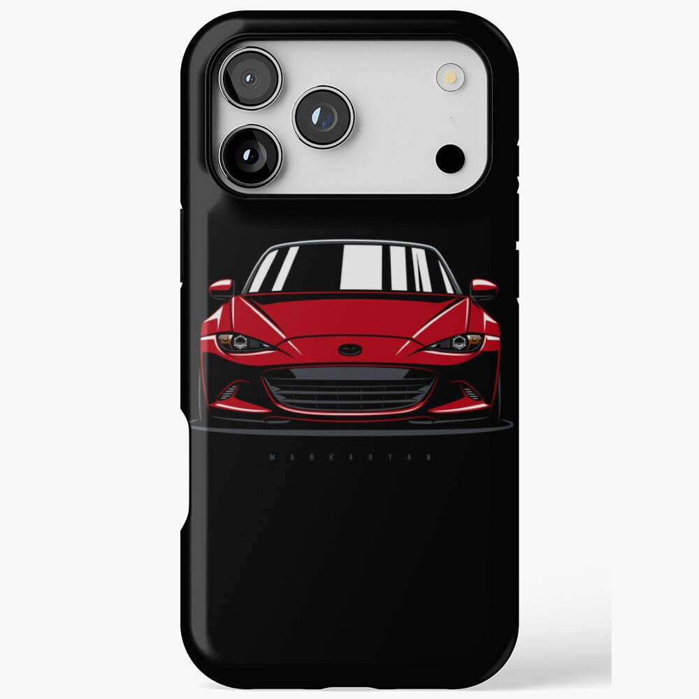 MX5 Miata ND Modern Roadster Clean JDM Line Art iPhone Case 17 to 11 ...