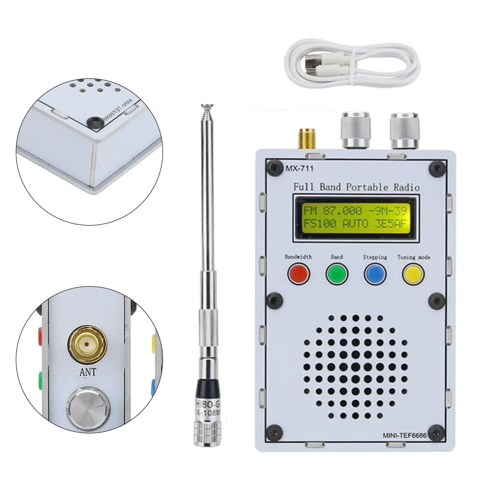 MX711 Basic Edition Portable Full Band Radio, Equipped with TEF6686Receiver Chip - Walmart.com