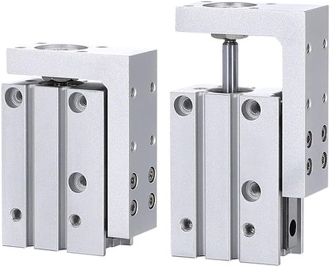 MXH/HLH Rail Cylinder MXH6 MXH10 MXH16 MXH20 Precision Pneumatic Cylinder Linear Side Rail Guide ...