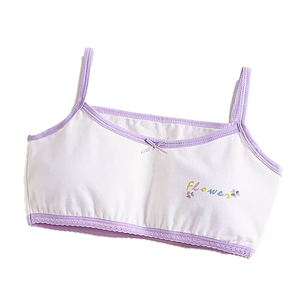 MXIEZI Girls Cotton Cami Training Bras for 7-11 Years Old Students Kids ...