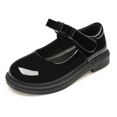 NOKIO Girls Mary Jane Shoes School Uniform Flats Cute Dress Shoes for Girls Wedding Back to ...