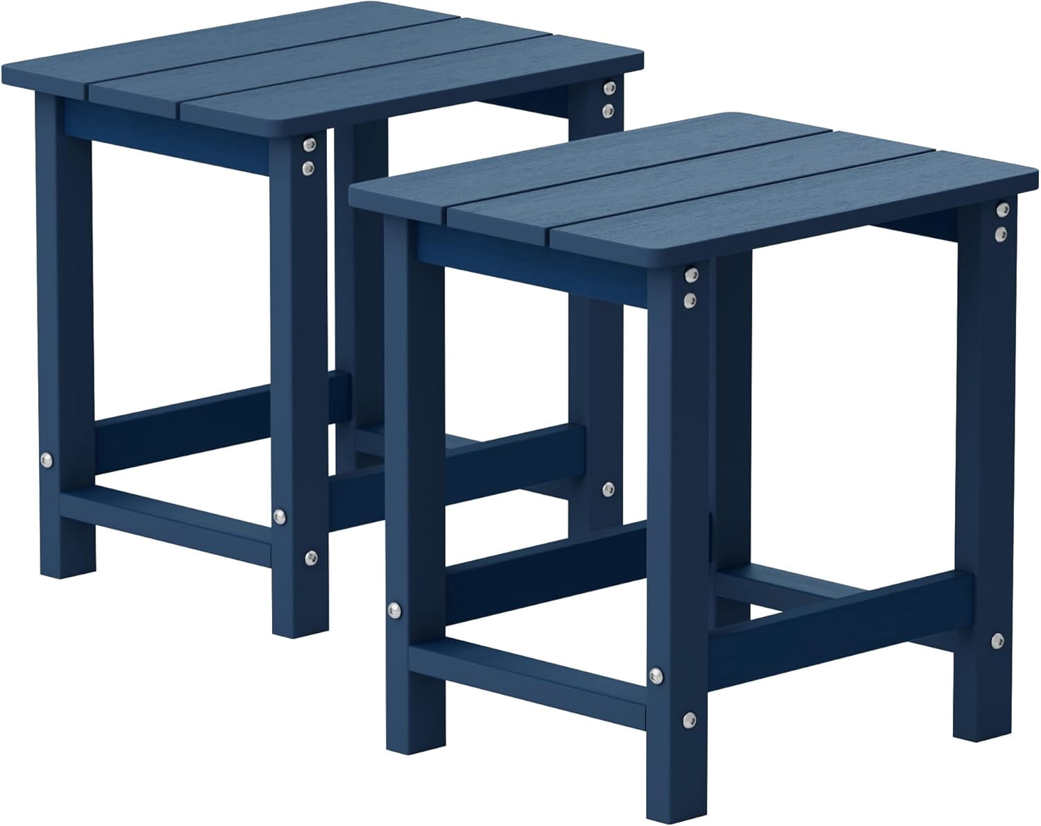 MXIMU Outside Adirondack Side Table, Weather Resistant Square Outdoor ...