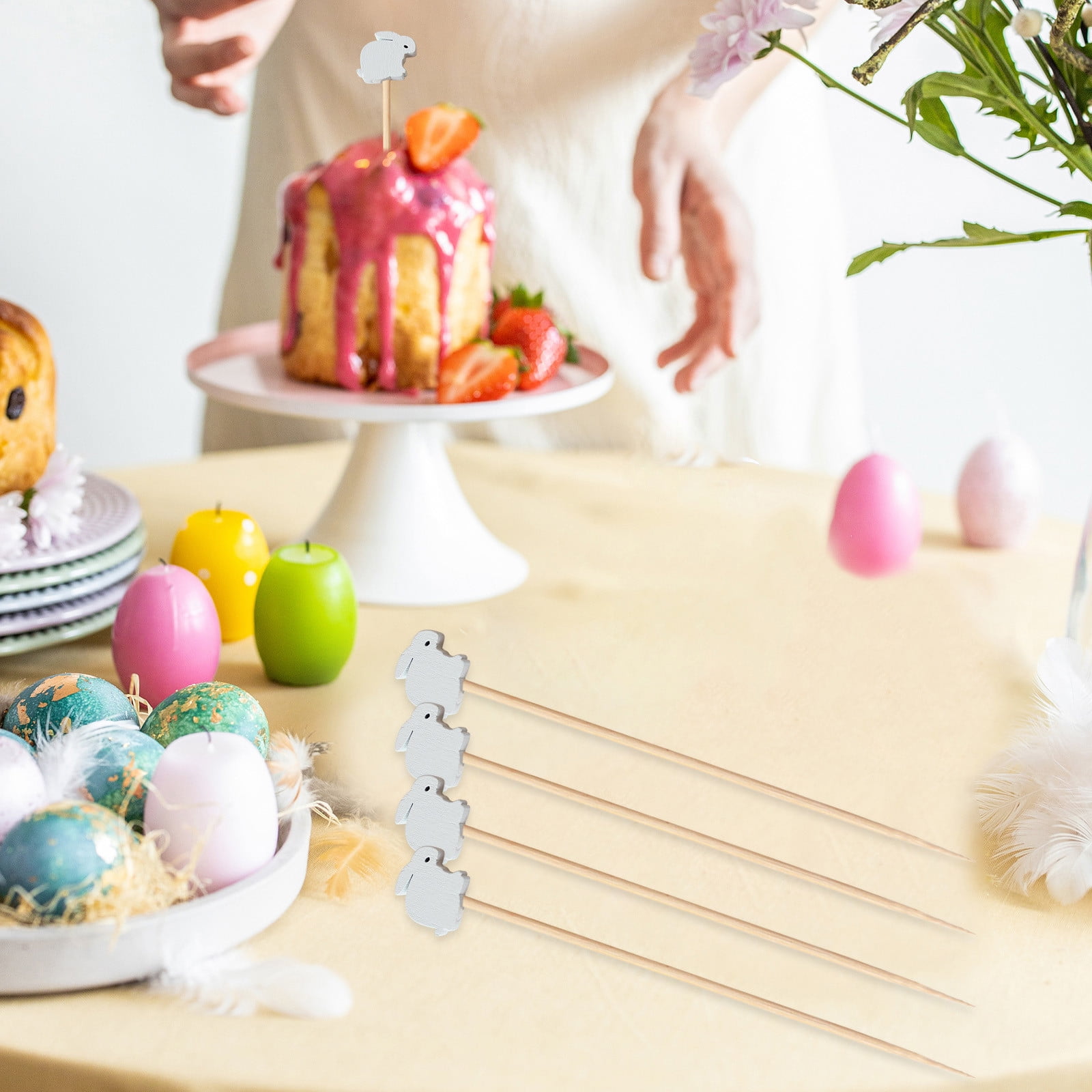 MXTPOV 100pcs Cocktail Picks, Bunny Carrot Toothpicks for Appetizers ...