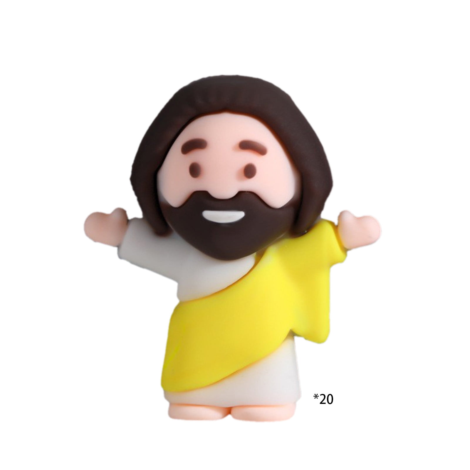 MXTPOV 20pcs Mini Jesus Figurinesin Bulk, Easter Egg Fillers, Little ...