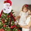 Northlight 27" Plush Santa Claus Christmas Tree Topper, Unlit - Walmart.com