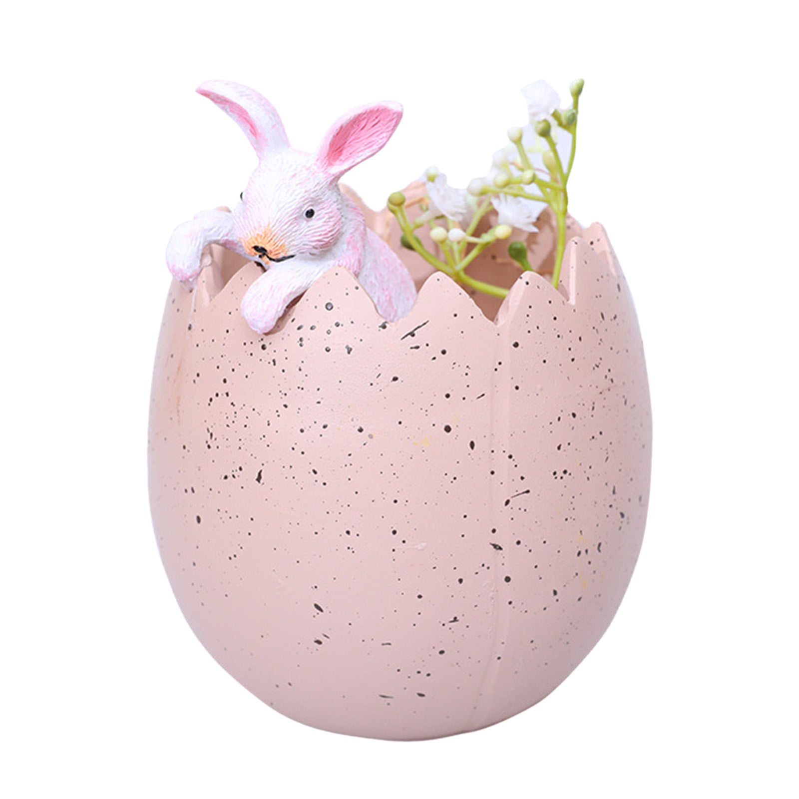 MXTPOV Creative Plants Pots for Indoor Plants, Cute Eggshell Bunny ...