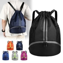 Cherryhome Backpack Bag, Waterproof Draw String Back Sack with Zip ...