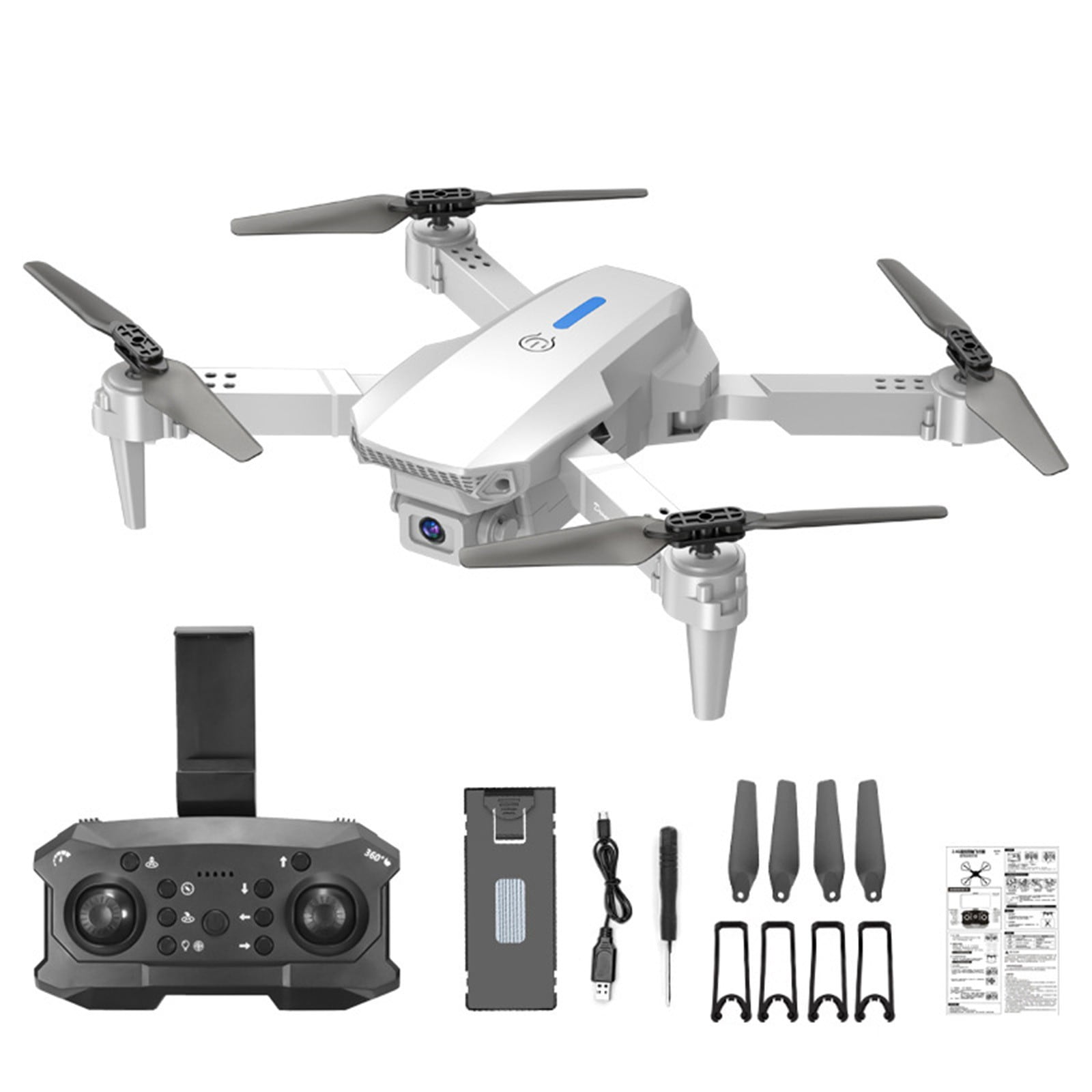 MXTPOV Drone with Dual 1080P HD Camera, 2.4G WIFI FPV Drone Foldable ...