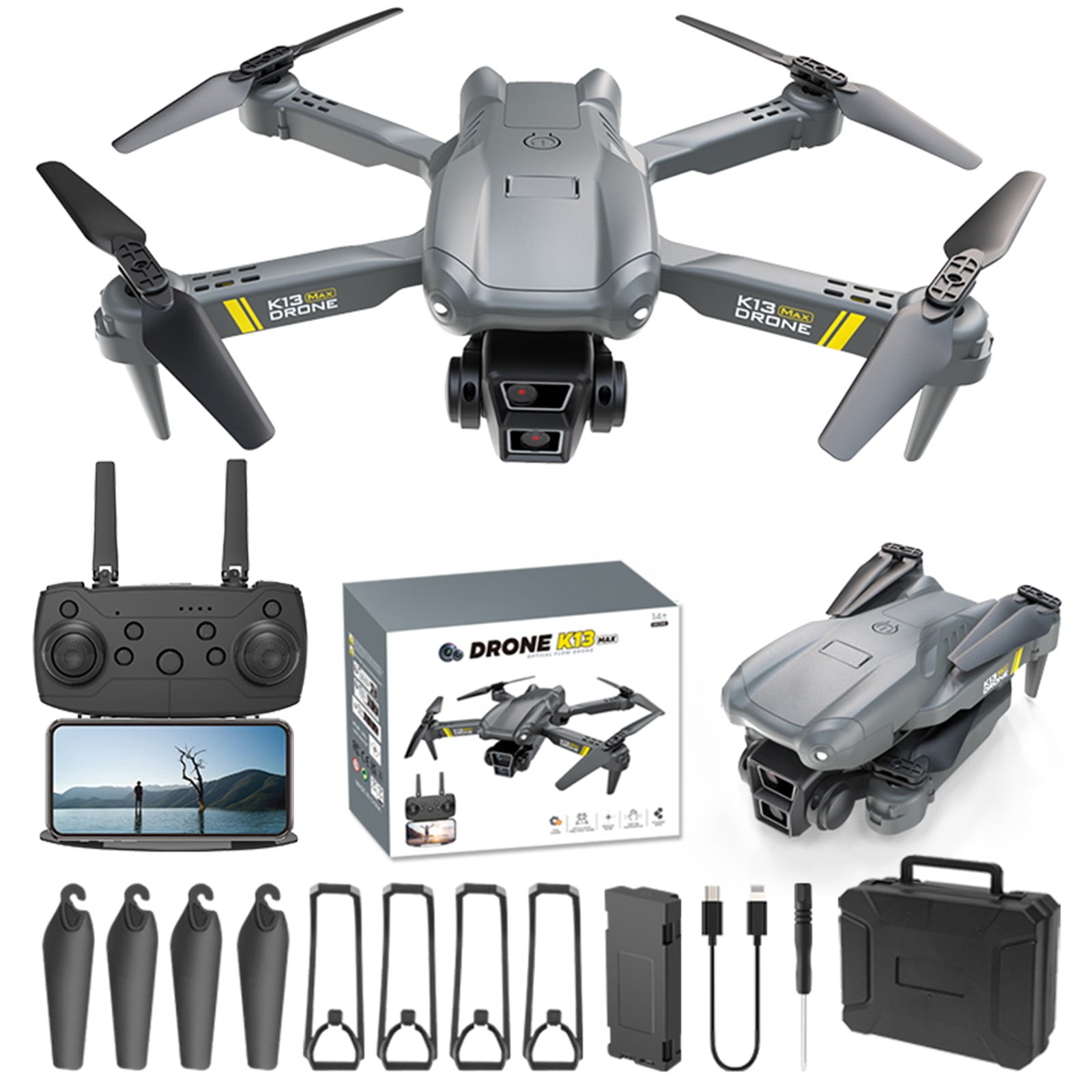 MXTPOV Drone with 1080P HD Camera, 2.4G FPV Drone, Foldable Quadcopter ...