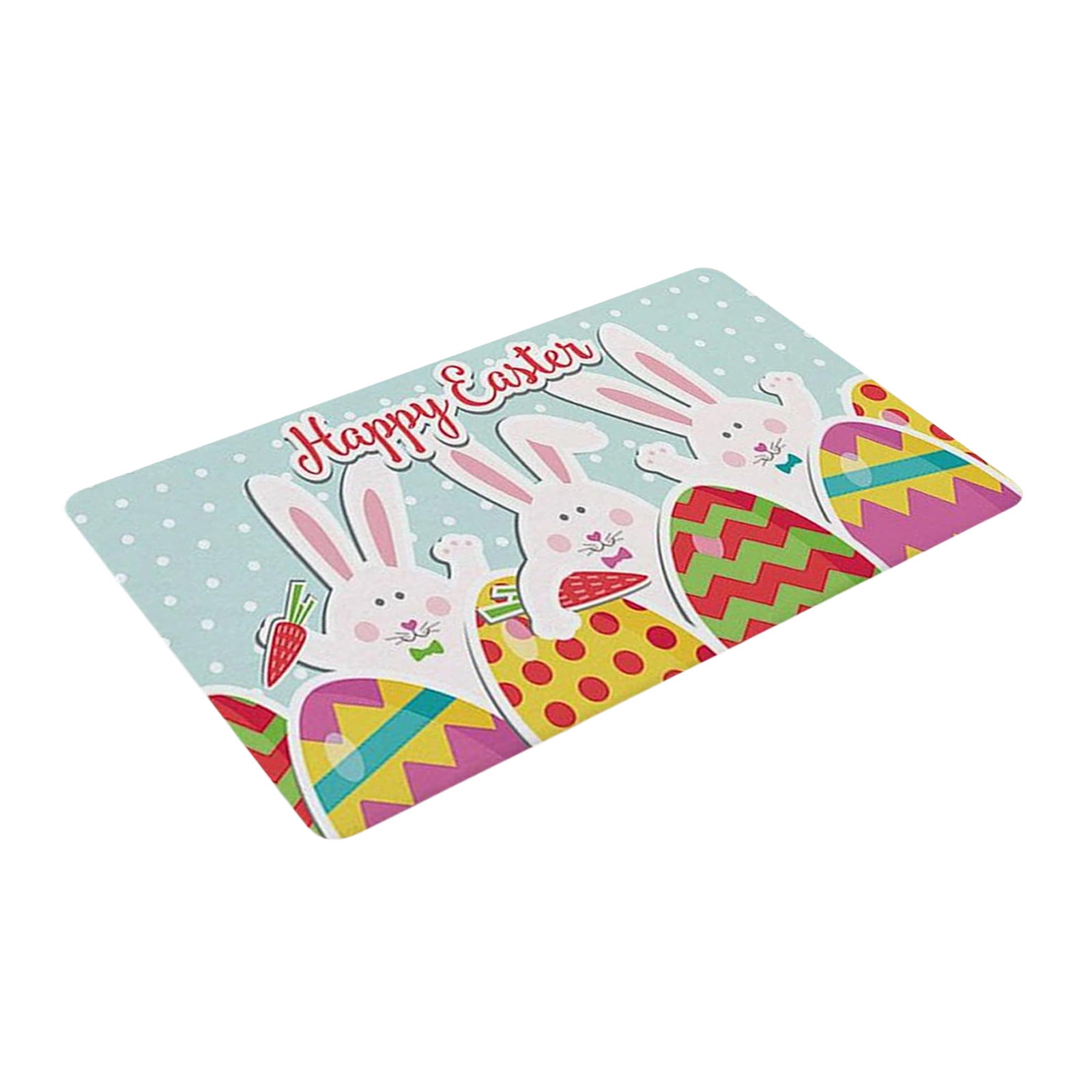 MXTPOV Easter Door Mat for Front Door Entrance Bathroom, Cute Easter ...