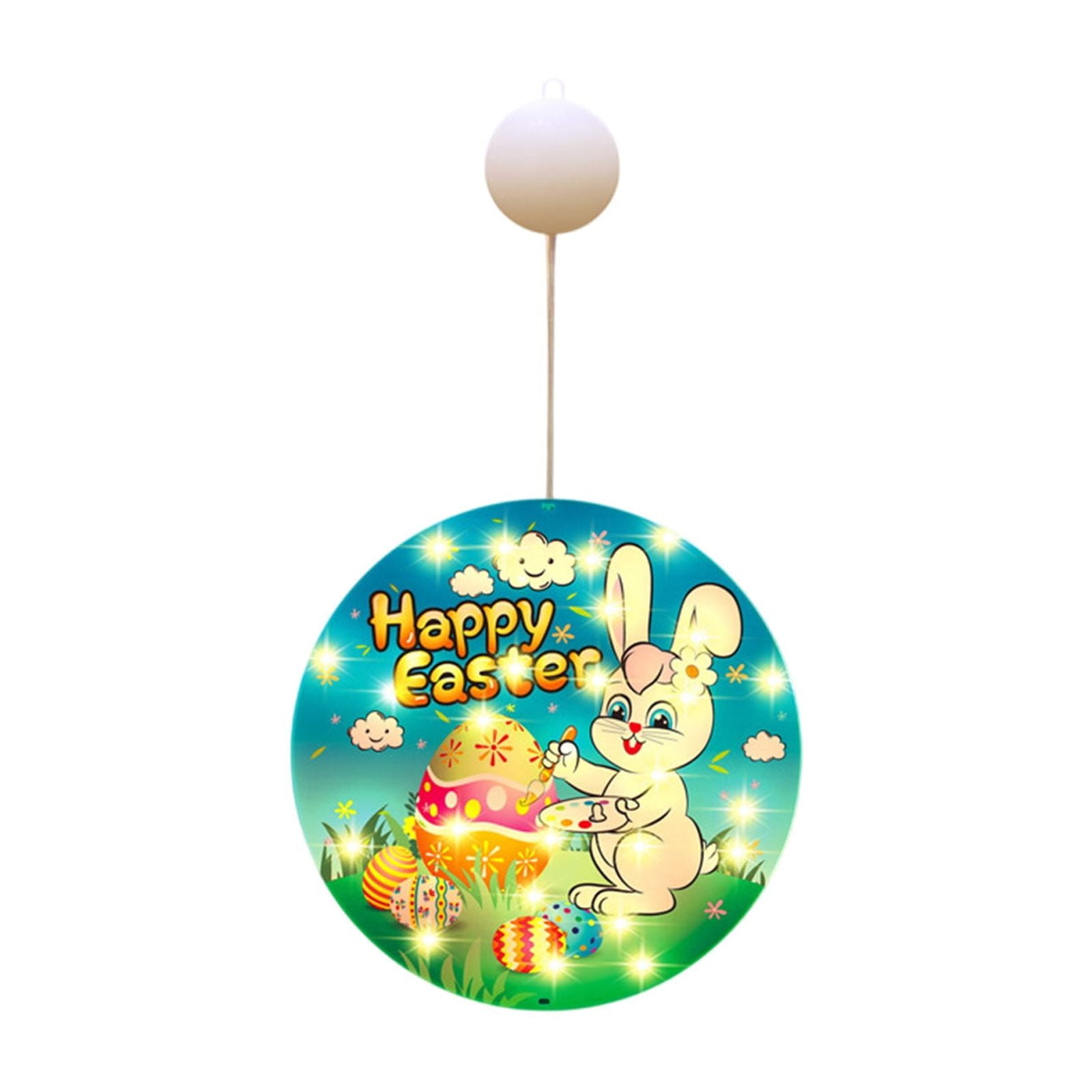 MXTPOV Easter Lights with Suction Cup, Happy Easter LED Lights for ...