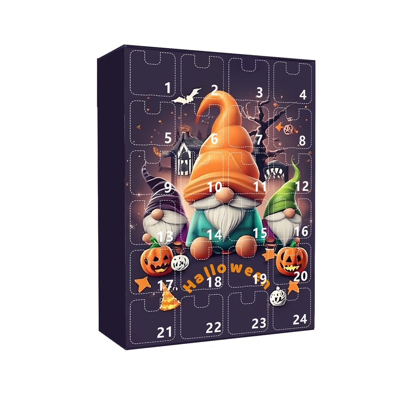 MXTPOV Halloween Countdown Box Witch Pumpkin Dwarf 24 Countdown Box ...