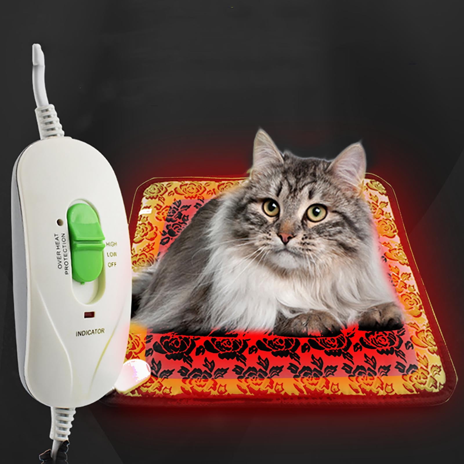 MXTPOV Pet Heating Pad for Cats Dogs 2 Gears Pet Electric Blanket ...