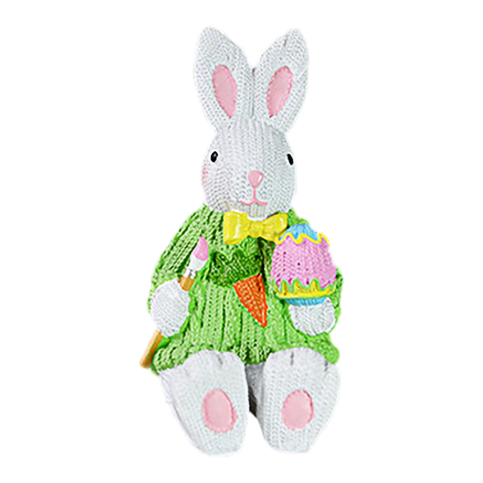 MXTPOV Resin Rabbit Ornaments for Desk Decor, Cute Easter Bunny Decor ...