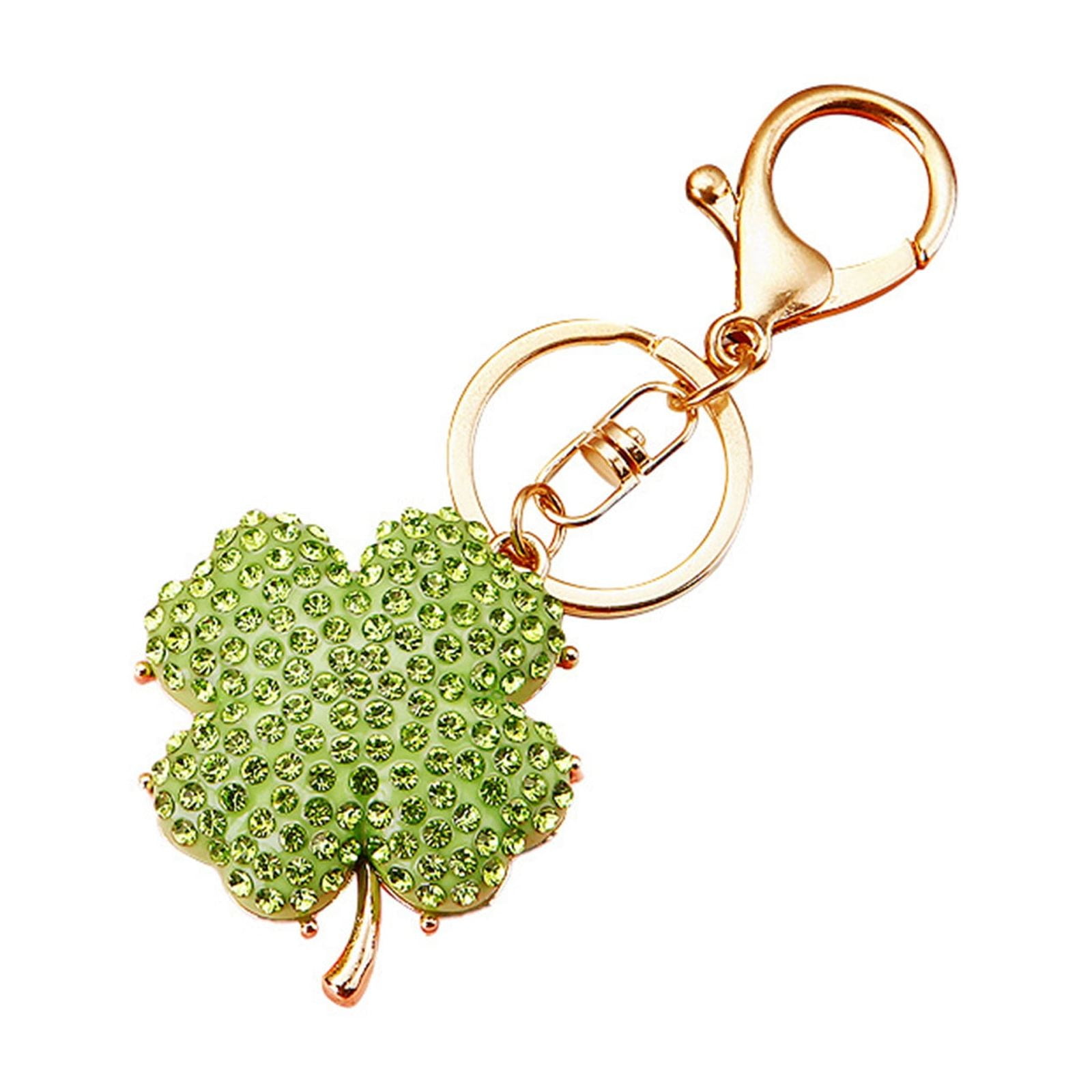 MXTPOV St Patricks Day Decorations, Four-leaf Clovers Keychain St ...