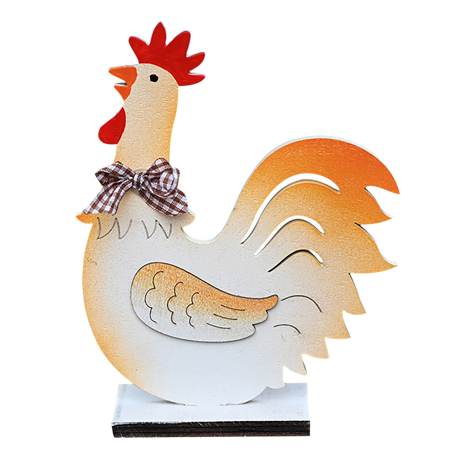 MXTPOV Wooden Chick Ornaments for Desk Decor, Cute Easter Chicken Decor ...