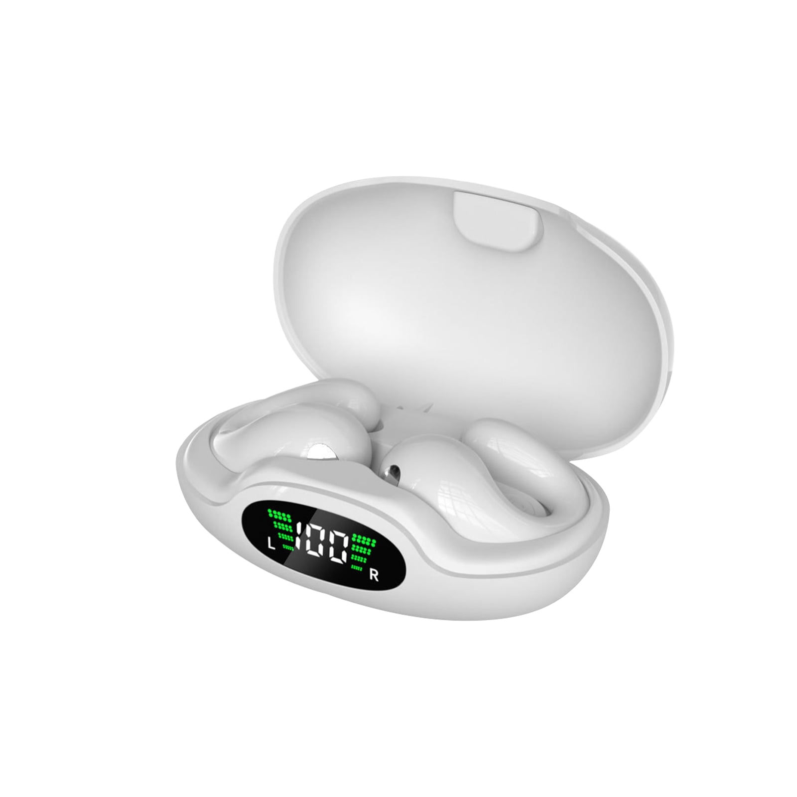 MXWFDY Ultra Open Ear Earbuds - Ergonomic Clip-On Earbuds, Conduction ...