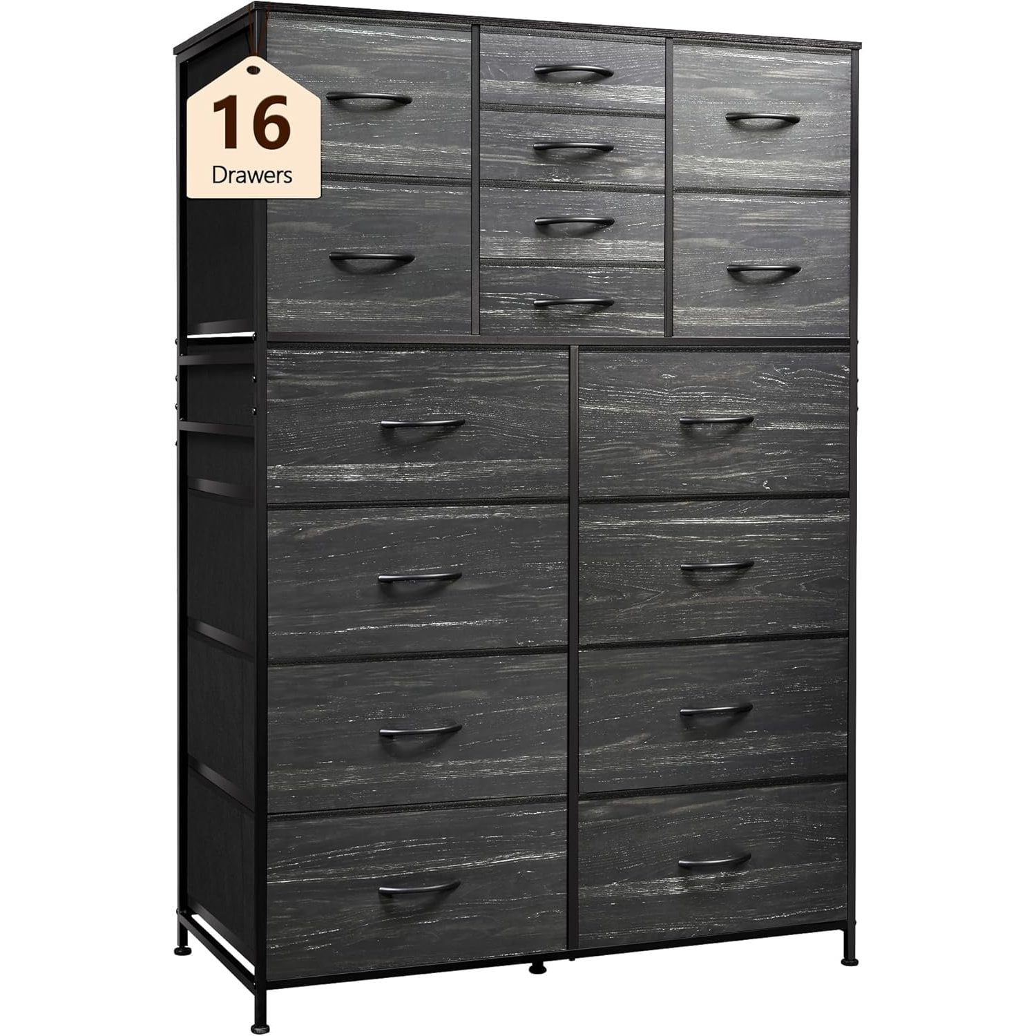 MXXF 16 Drawers Dresser, Large Dresser for Bedroom, Closet, Hallway ...