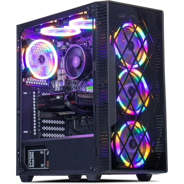 MXZ Gaming PC Desktop Computer, AMD Ryzen 5 4500 3.6GHz,RTX3060,RAM 16GB DDR4, 500GB NVME SSD ...
