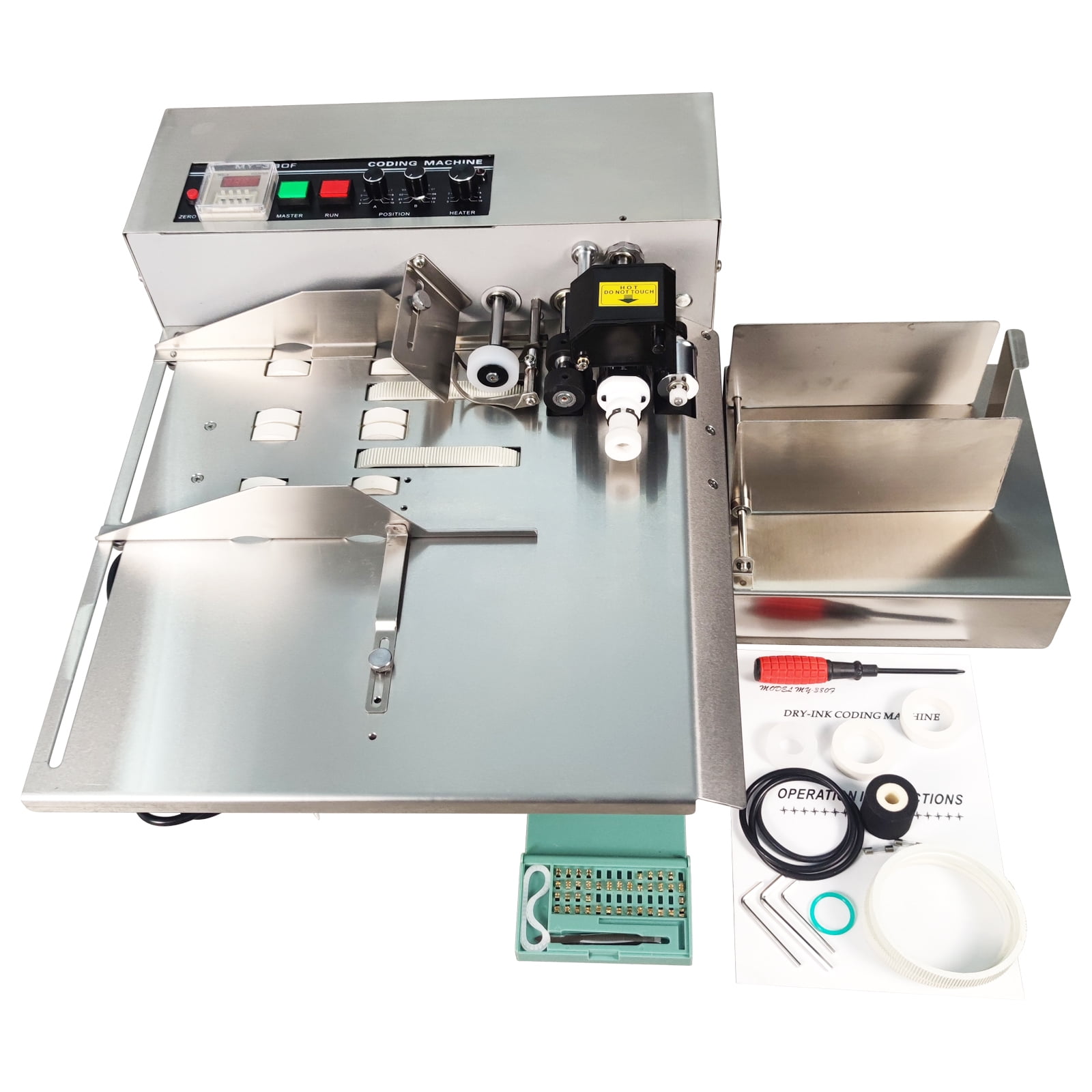 MY-380F Solid-ink Coding Machine Print Date Label Machine Automatic Ink Wheel Continuous Coding ...