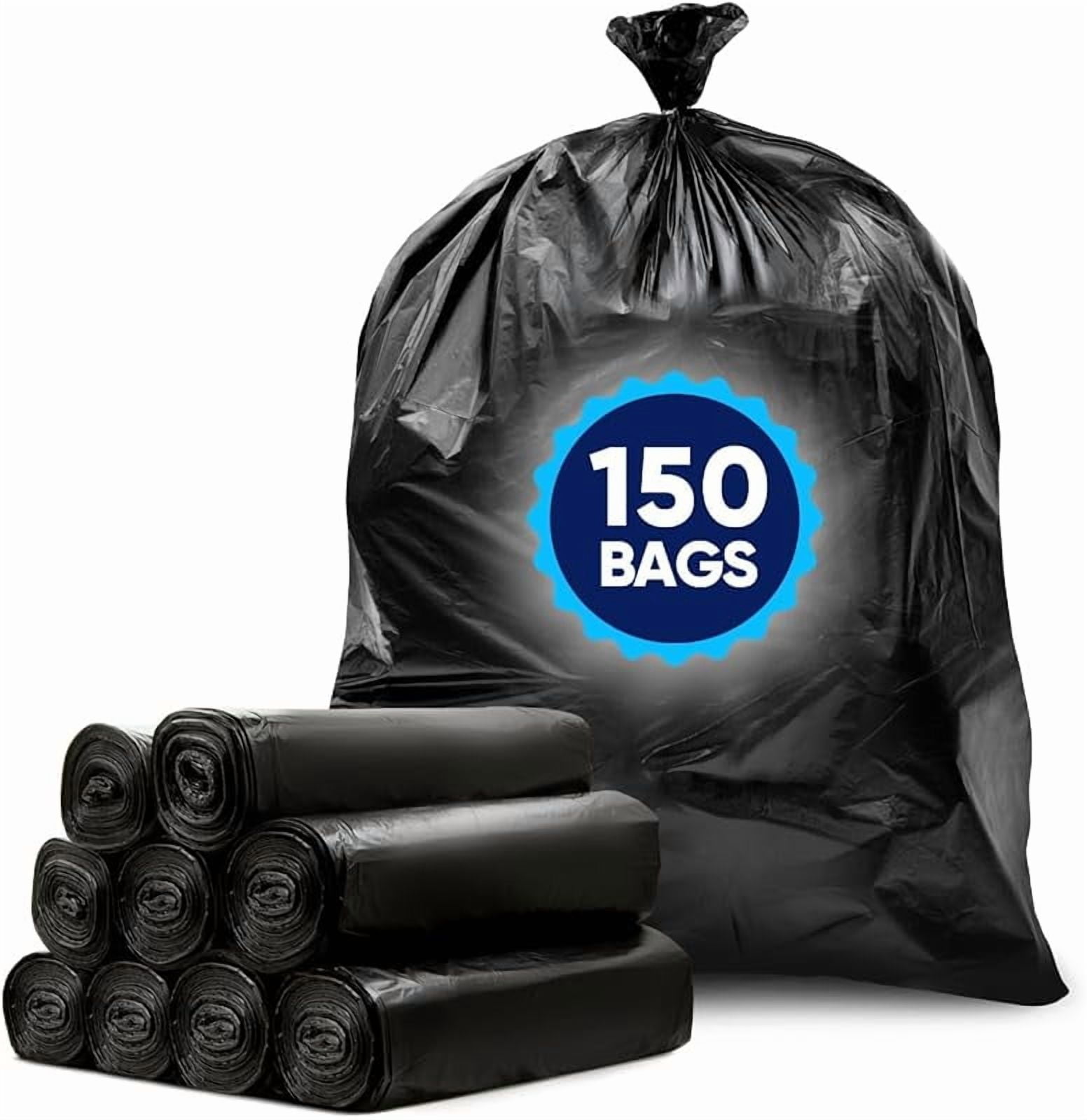 MY. 55-60 Gallon Trash Bags Heavy Duty | Mega ValuePack 150 Bags ...