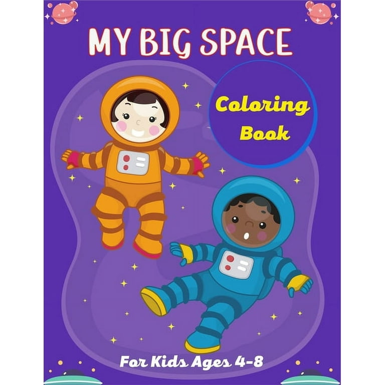 space themed coloring book