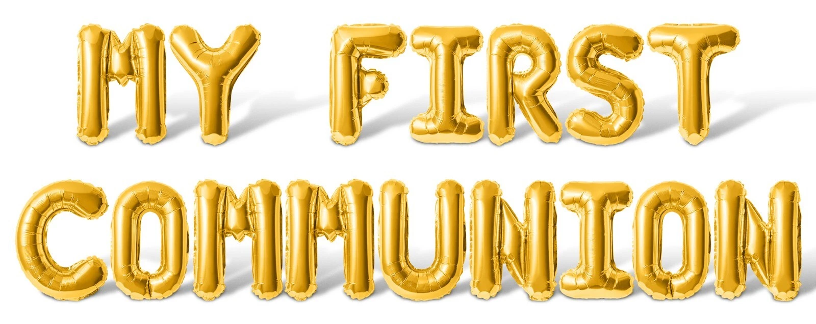 MY FIRST COMMUNION Letter Balloon Banner - First Communion Ceremony ...