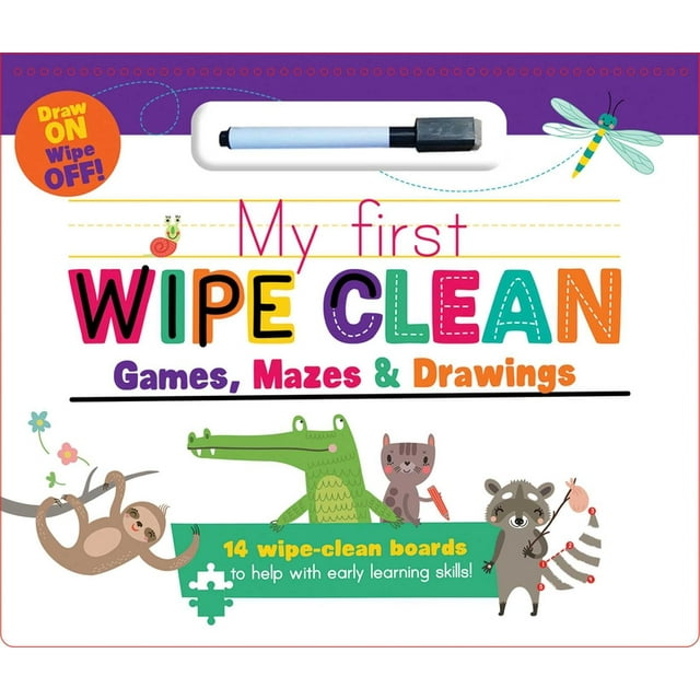 MY FIRST WIPE CLEAN PADS: My First Wipe Clean: Games, Mazes & Drawings ...