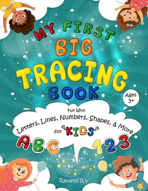 Rawand R.Y Tracing Books MY First Big Tracing Book - ABC & 123: Fun ...