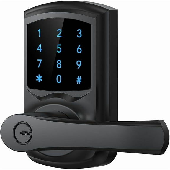 Keyless Entry Door Lock with Code, Keypad Door Lock with Handle ...