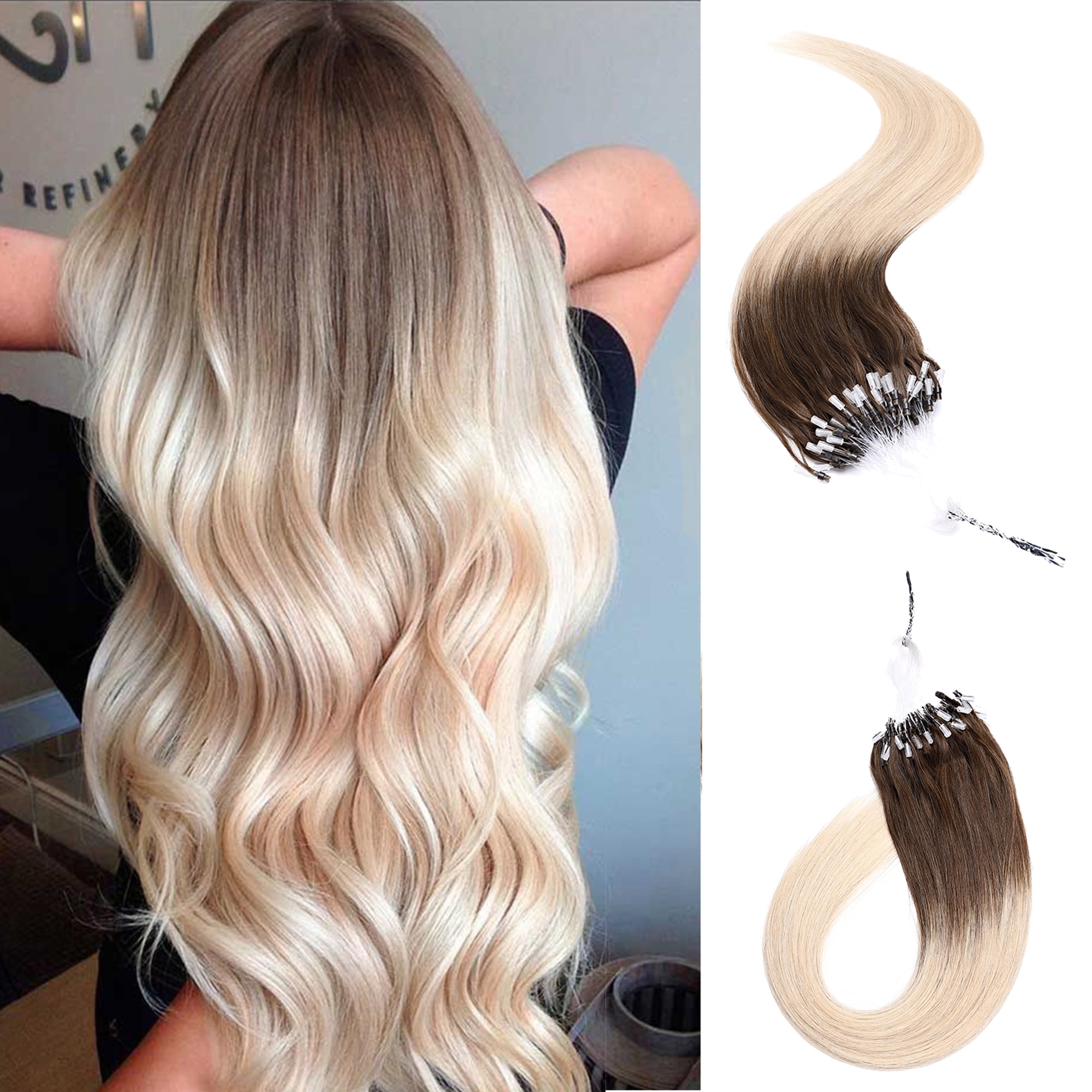 MY-LADY 100% Human Hair Extensions Remy Real Natural Hair Hairpiece ...