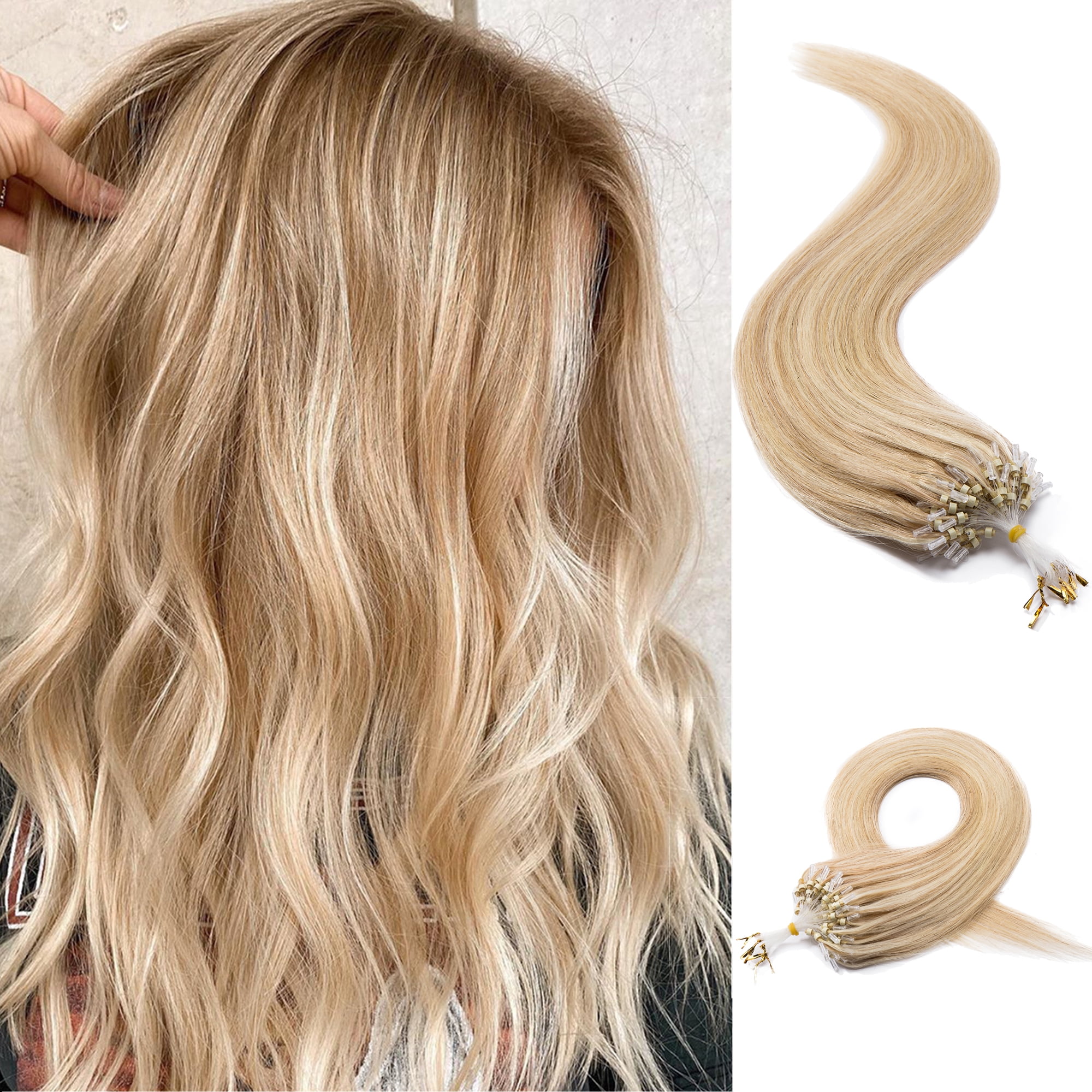 MY-LADY 100% Human Hair Extensions Remy Real Natural Hair Hairpiece ...