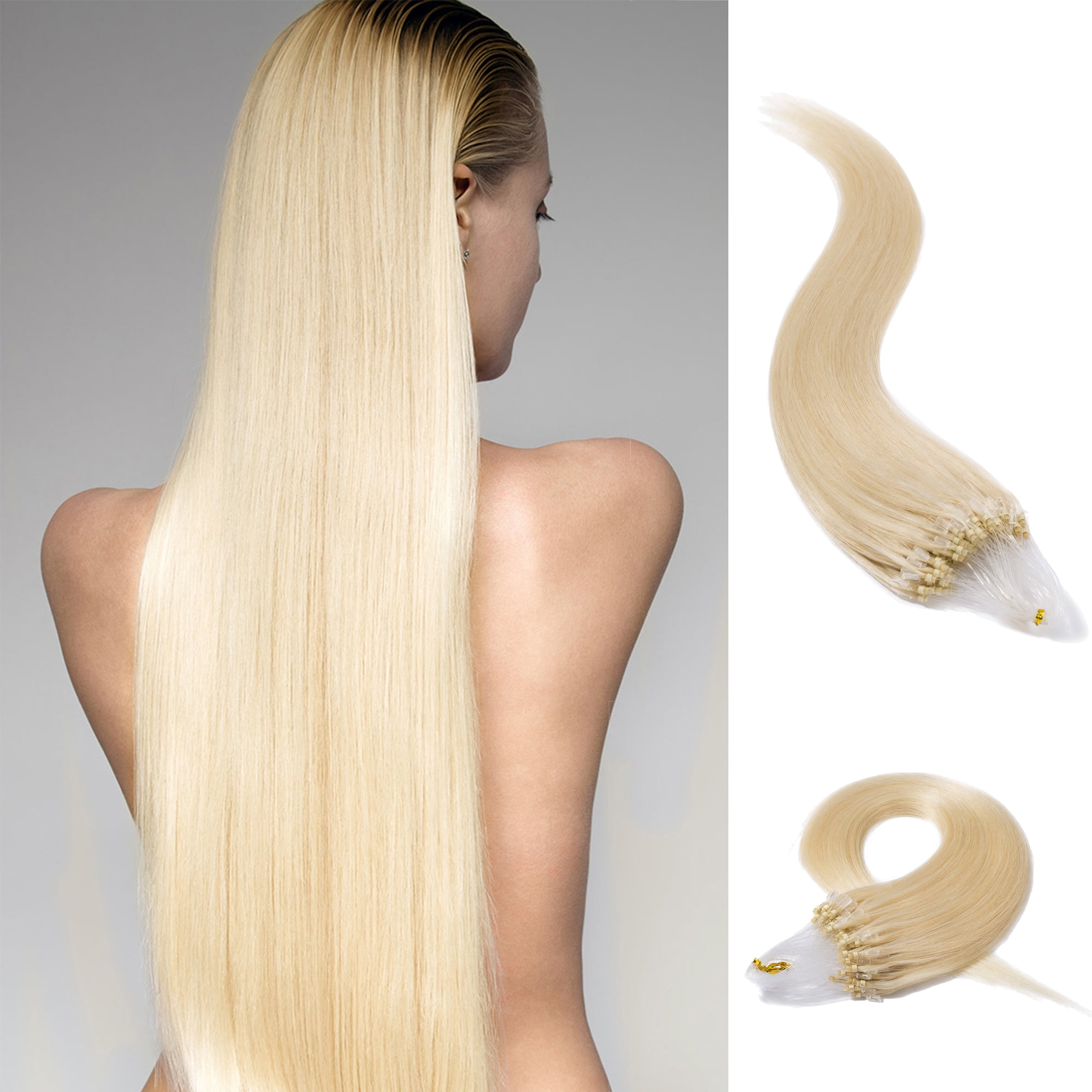 MY-LADY 100% Human Hair Extensions Remy Real Natural Hair Hairpiece ...