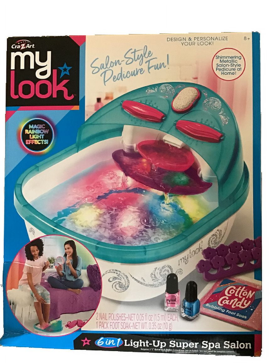 MY LOOK 6-in-1 Light-Up Super Spa Salon Activity Kit - Walmart.com