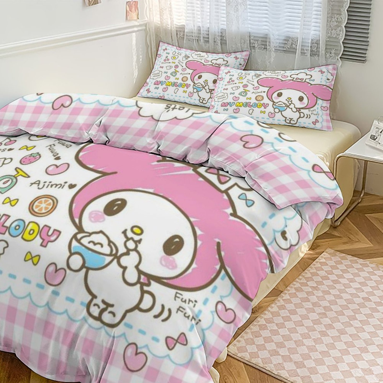 MY MELO-DY Bedding Set Anime Three-piece for Boys Girls Teens Full MY ...