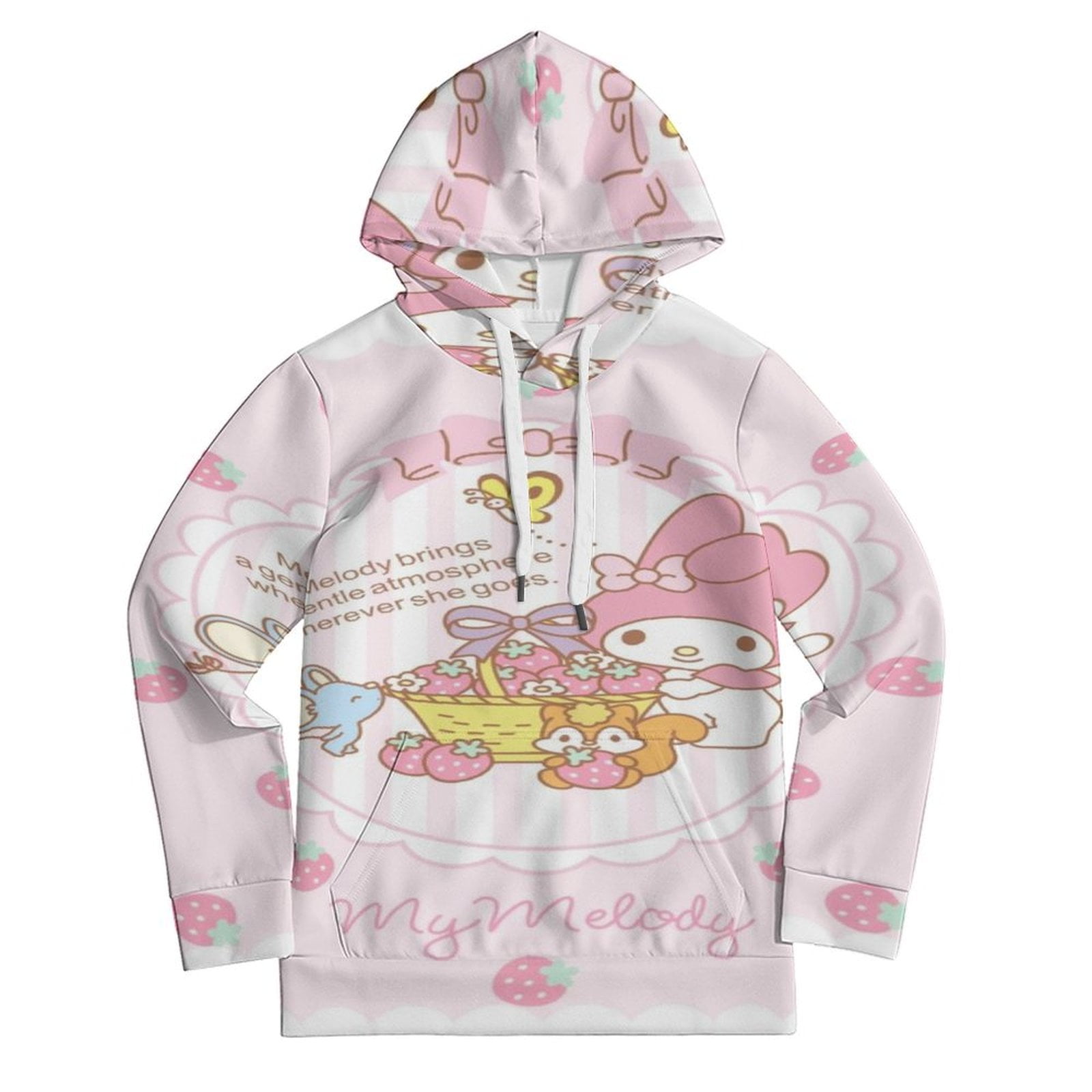 MY MELODY Hoodie with Pocket Cartoon Anime for Boys Girls Teens Gift ...