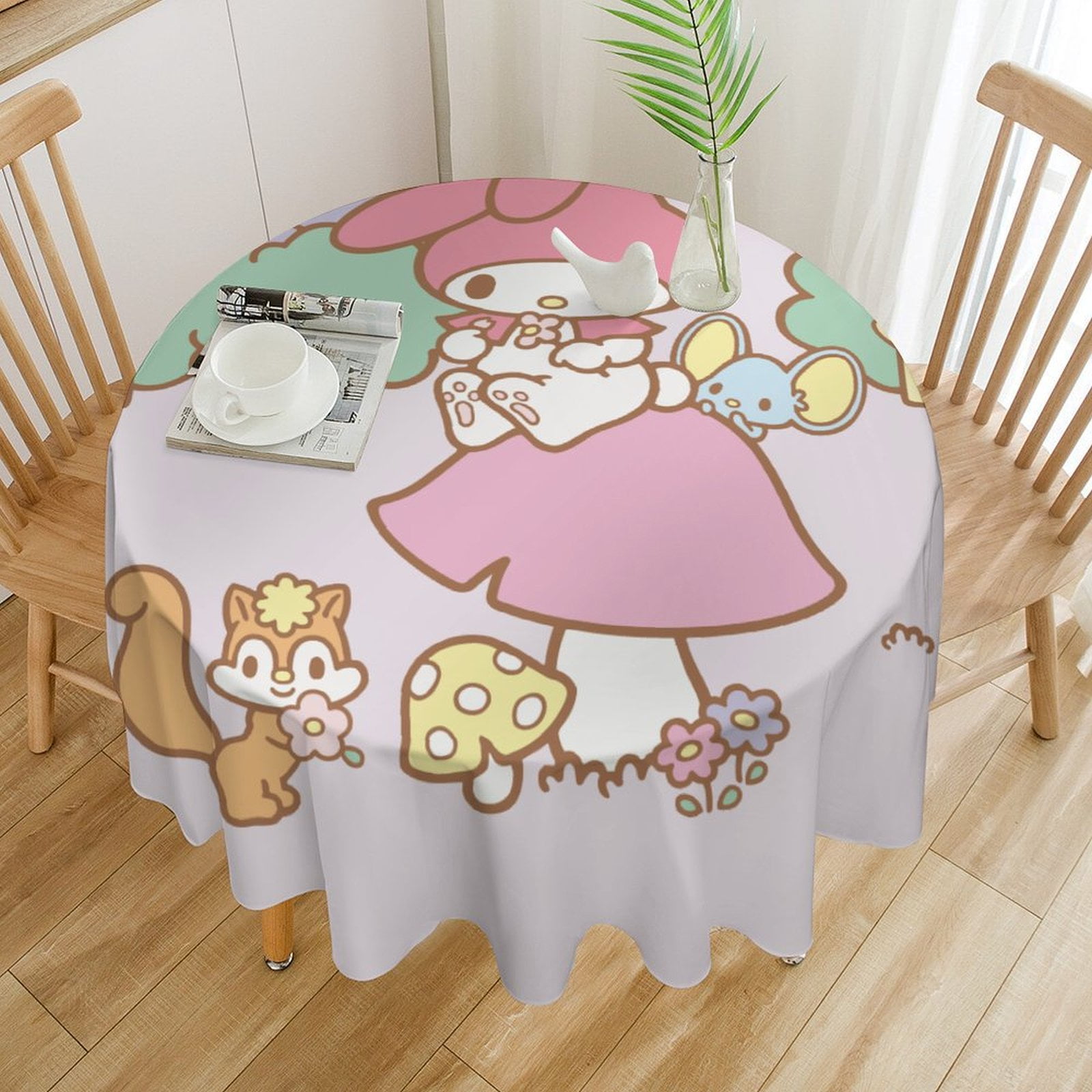MY MELODY Tablecloth Anime for Dining Table Picnic Gift 60x60in MY ...
