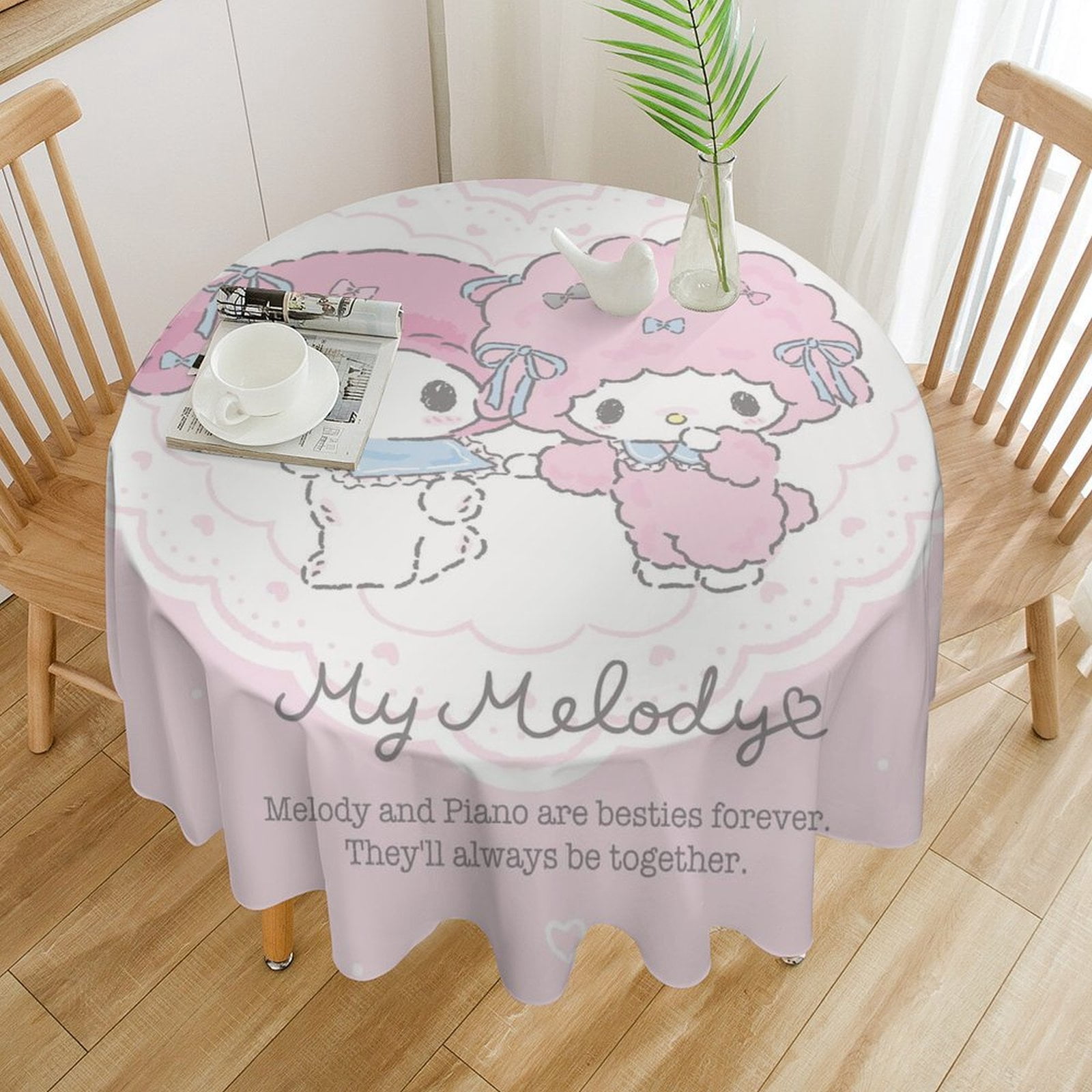 MY MELODY Tablecloth Anime for Dining Table Picnic Gift 60x60in MY ...