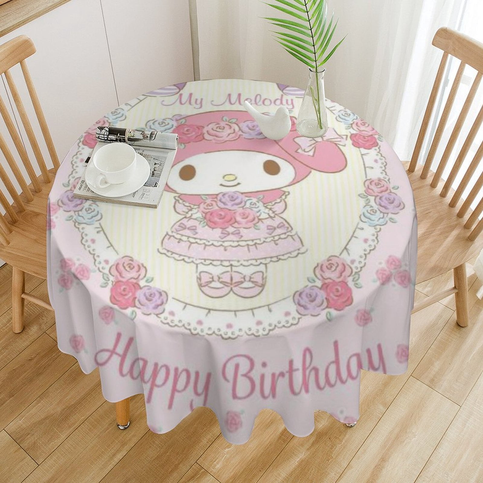 MY MELODY Tablecloth Anime for Dining Table Picnic Gift 60x60in MY ...