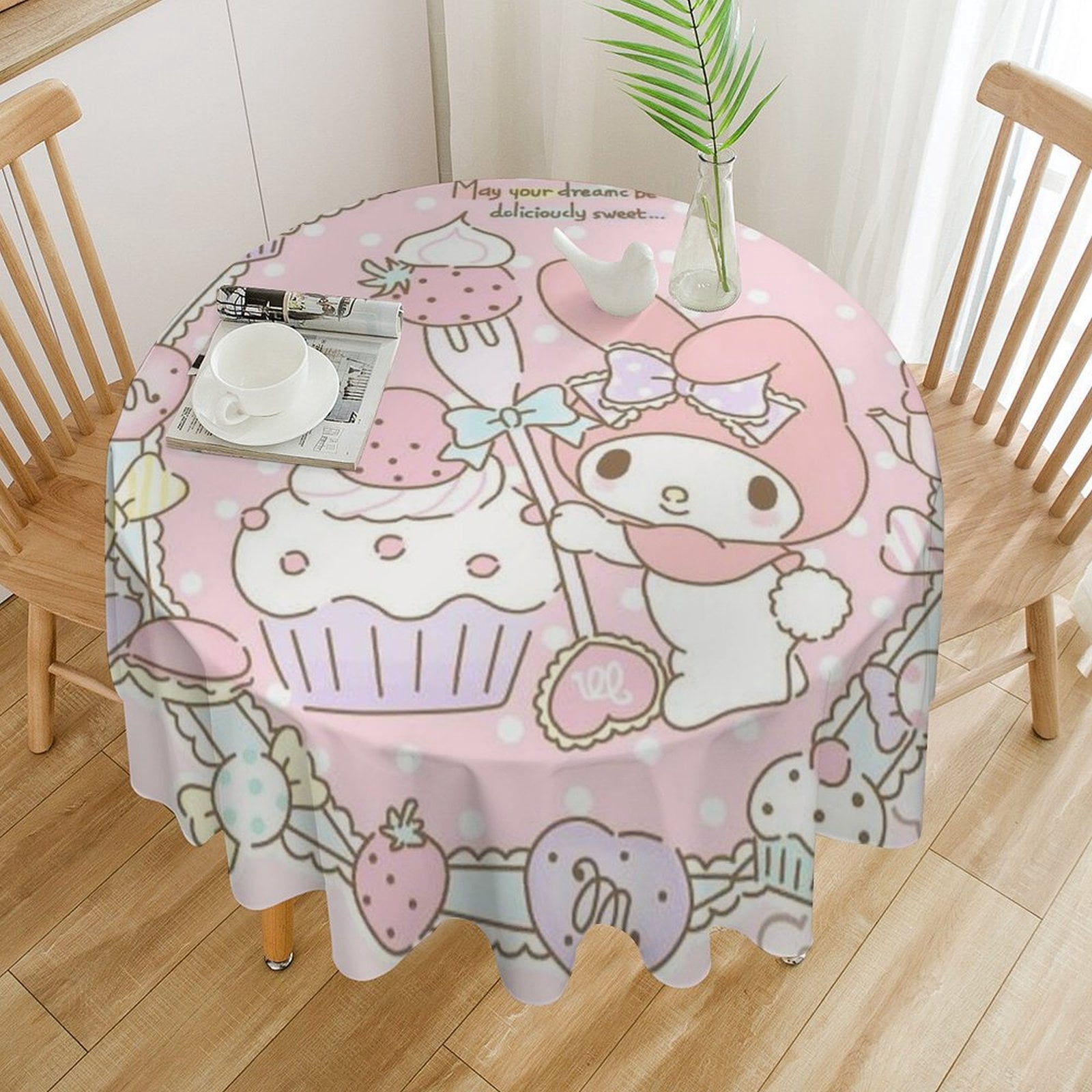 MY MELODY Tablecloth Anime for Dining Table Picnic Gift 70x70in MY ...