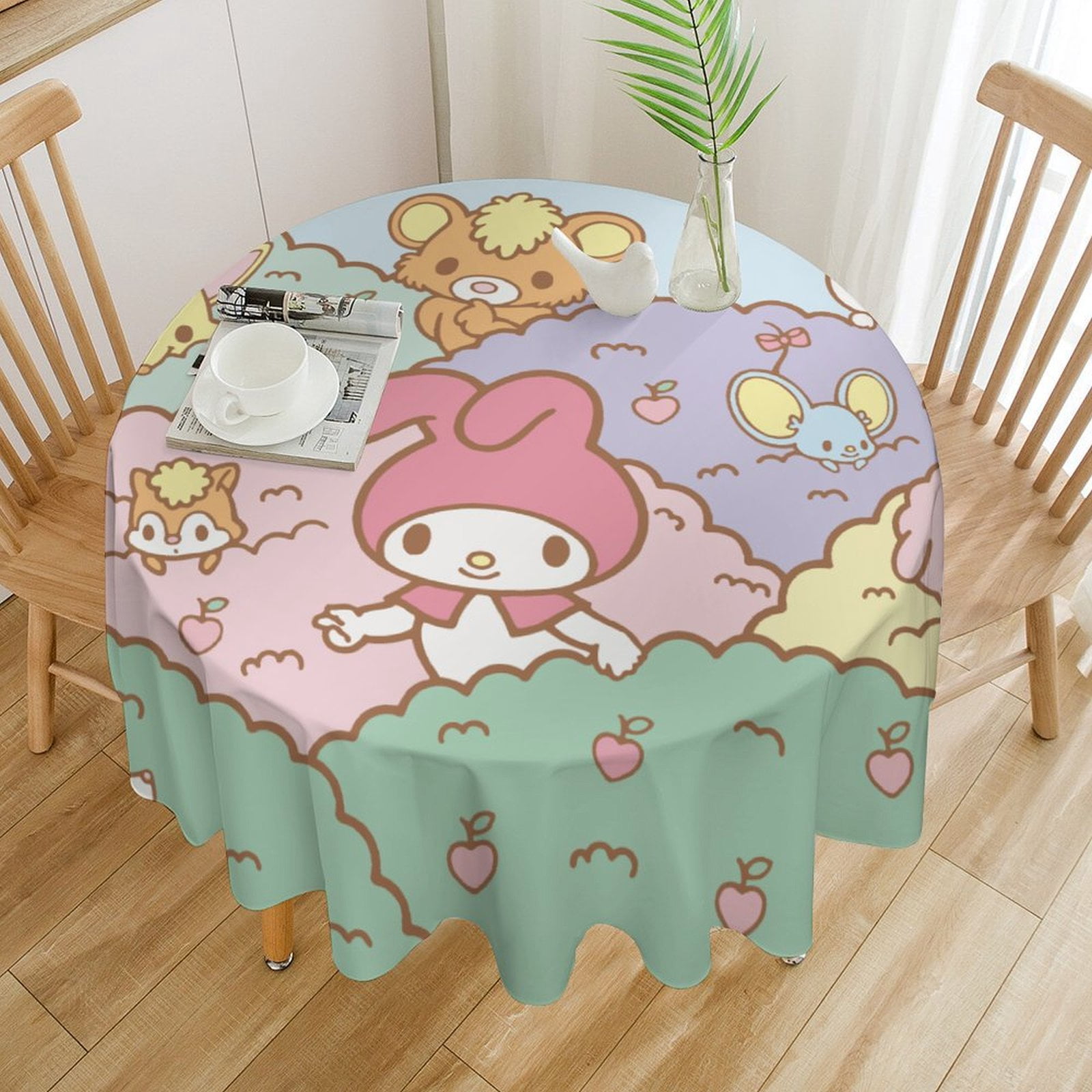 MY MELODY Tablecloth Anime for Dining Table Picnic Gift 70x70in MY ...