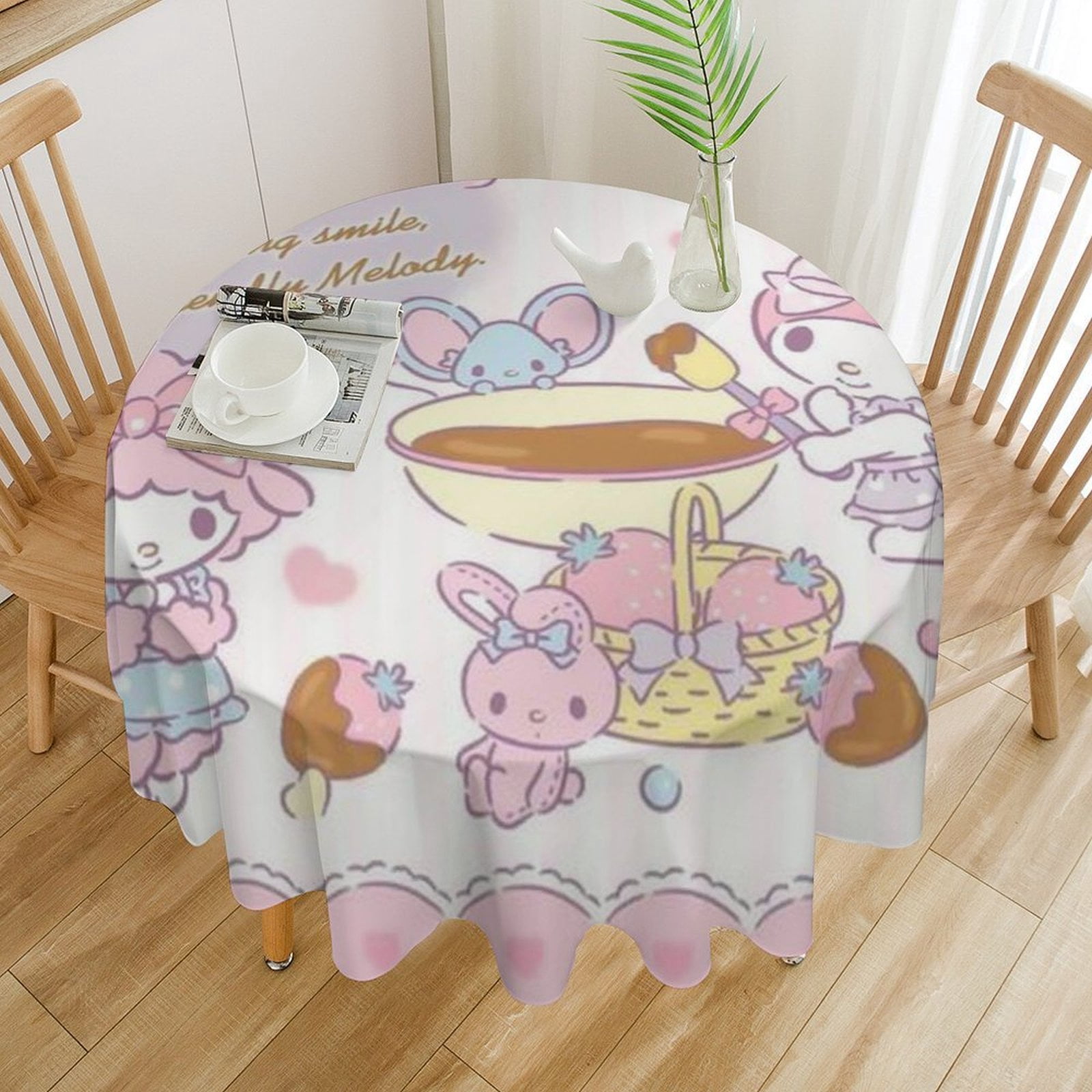 MY MELODY Tablecloth Anime for Dining Table Picnic Gift 70x70in MY ...