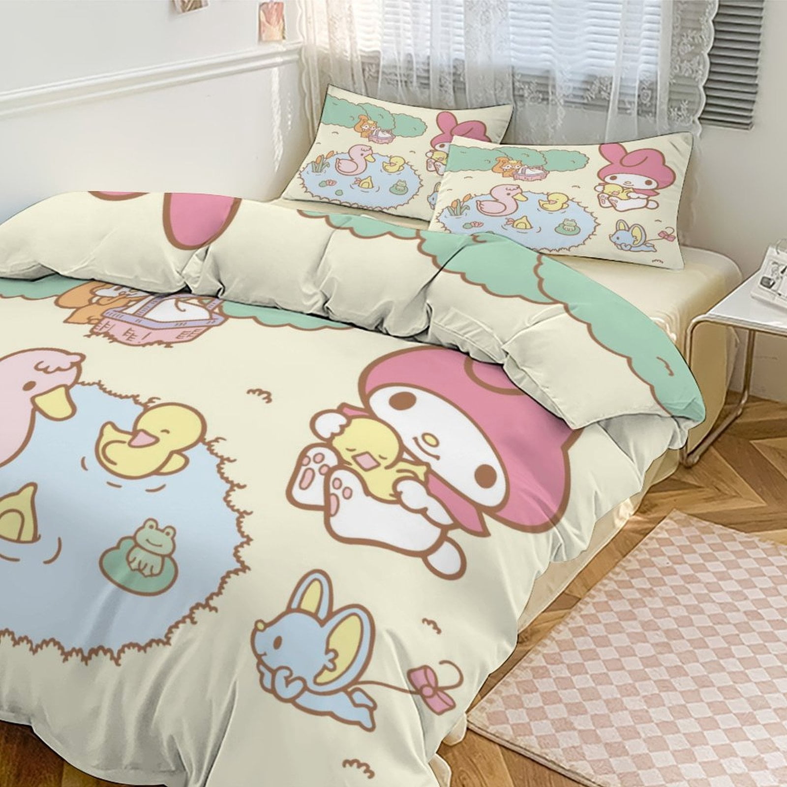MY MELODY Bedding Set Anime Three-piece for Boys Girls Teens - Walmart.com